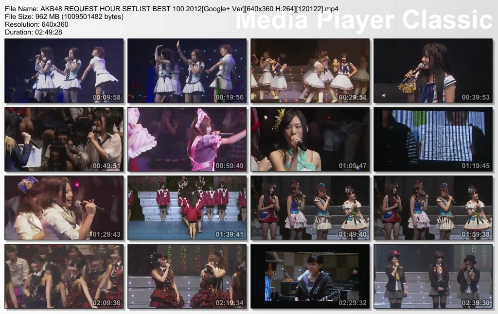 AKB48 REQUEST HOUR SETLIST BEST 100 2012[Google+ Ver] [120122]